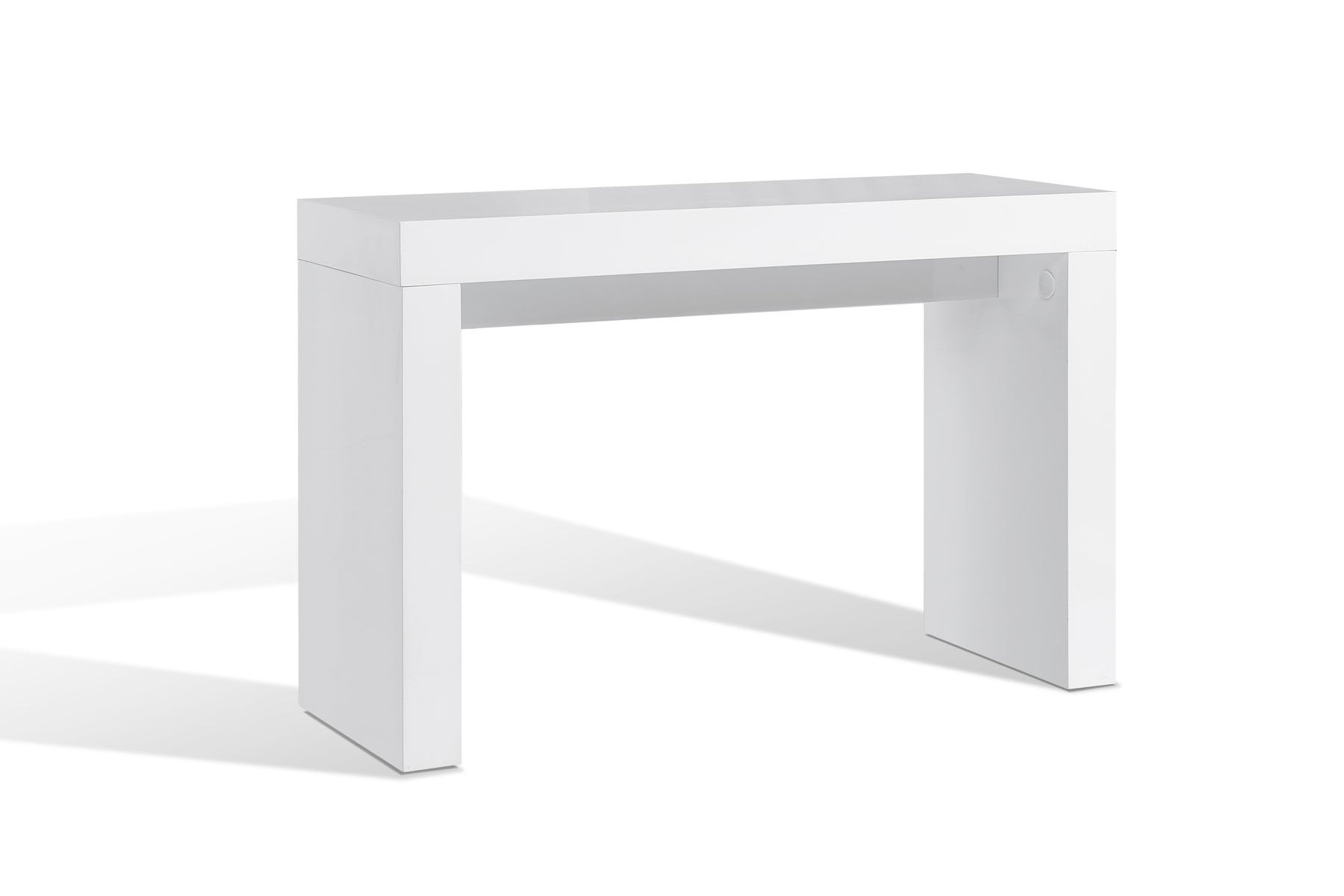HomeRoots 47" White Wood Block Console Table | Wayfair