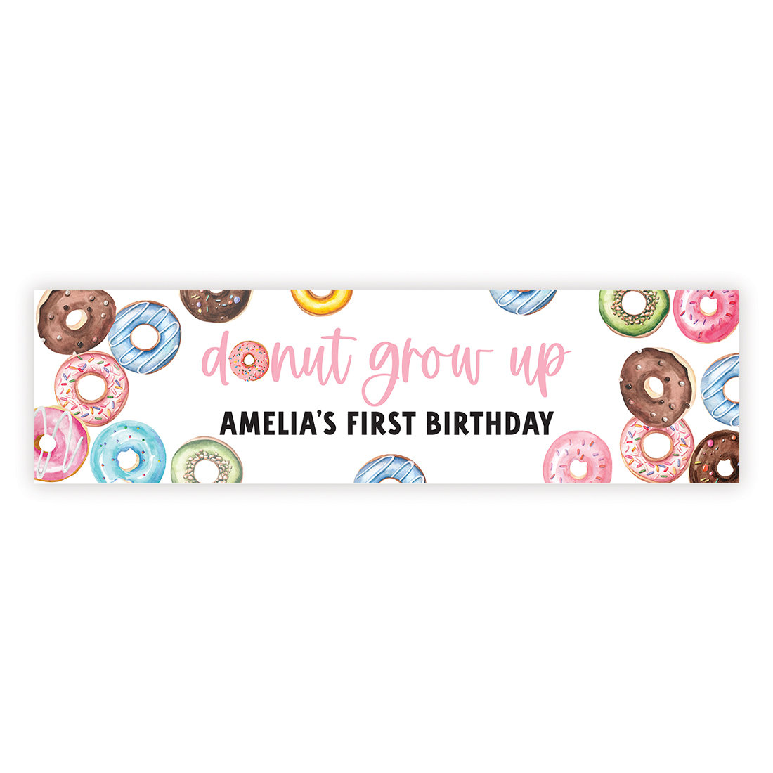 Koyal Wholesale Custom Donut Grow Up Banner, First Birthday Banner ...