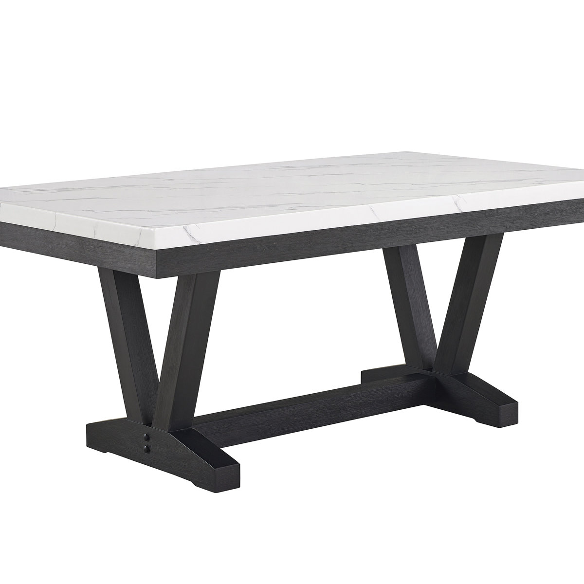 Latitude Run® 1Pc Transitional Modern Formal Dining Table Faux Marble ...