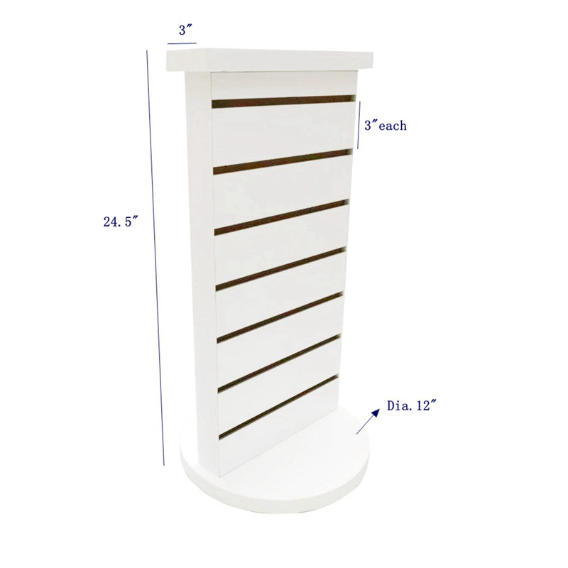 Rebrilliant 2-Sided Slatwall Counter Spinner Maple Display Rack Great ...