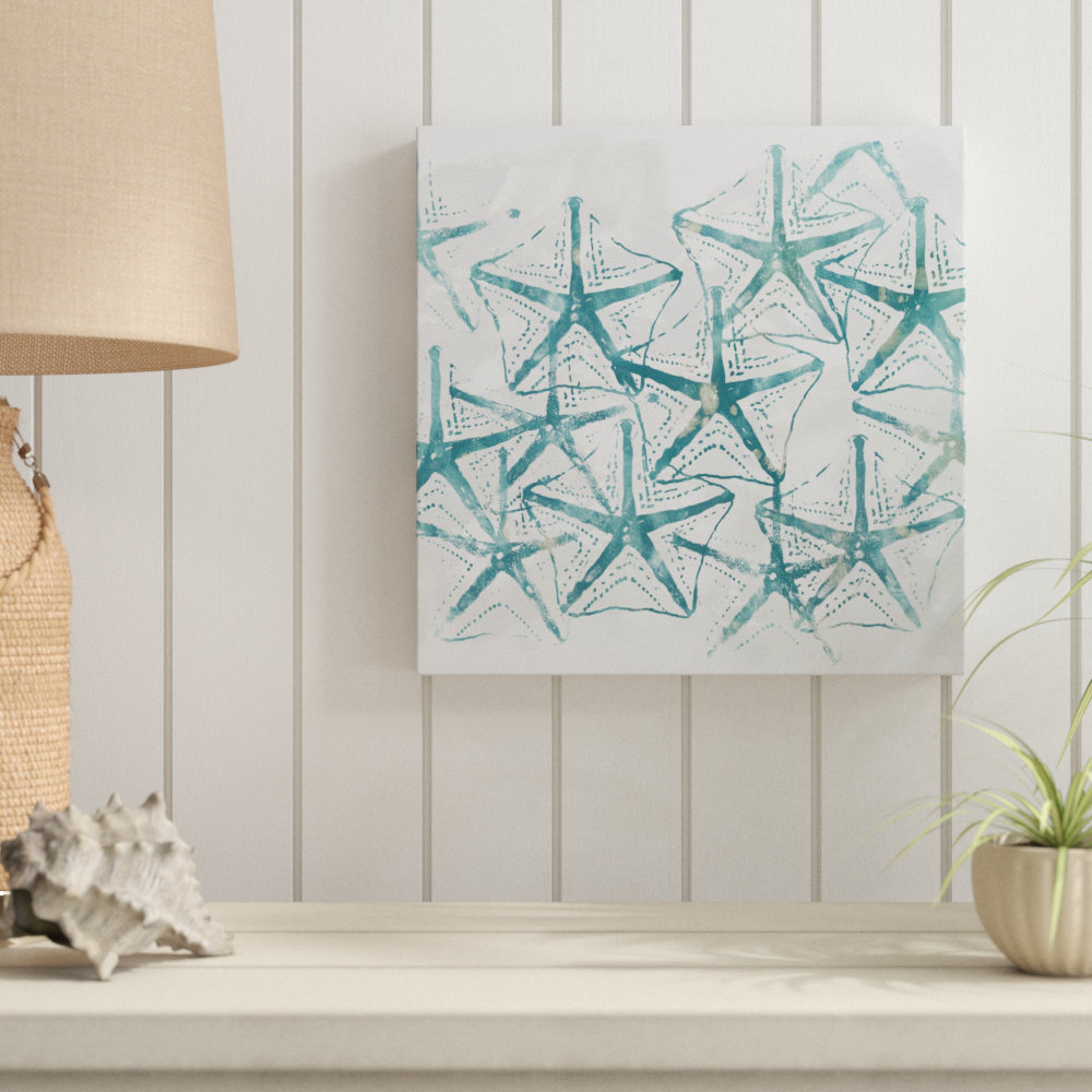 Highland Dunes 'Sea life Batik V' Acrylic Painting Print on Wrapped ...