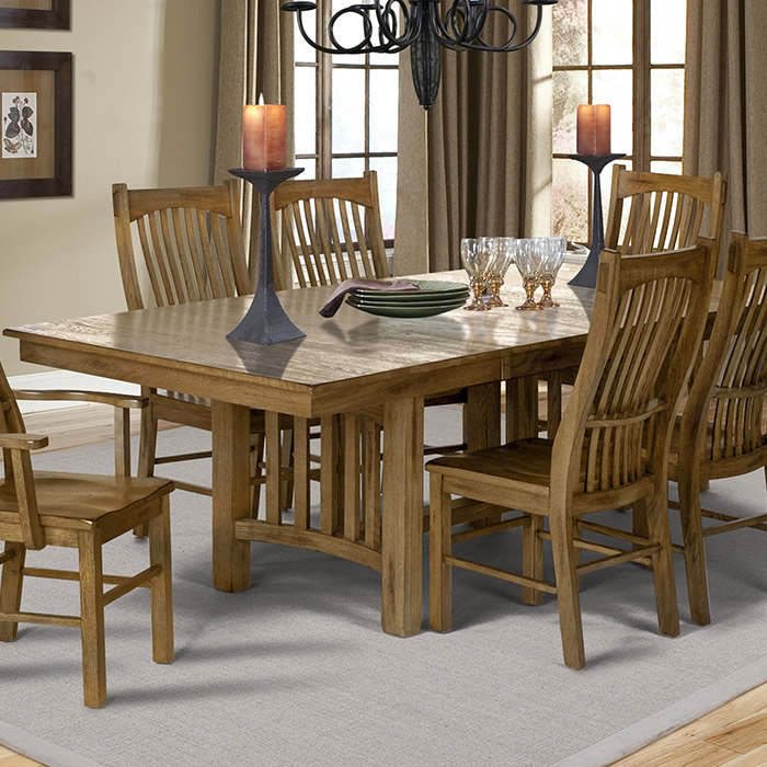 Millwood Pines Linda Extendable Solid Wood Dining Table | Wayfair