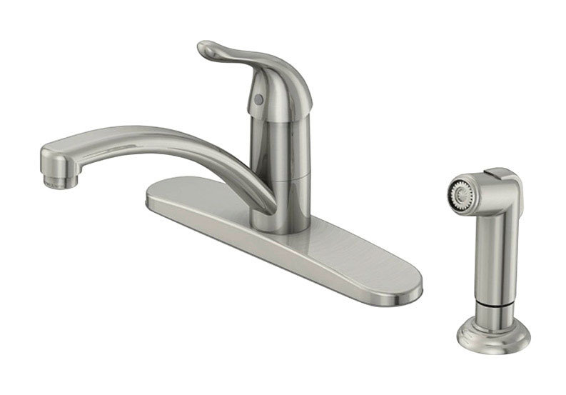 Oakbrook Collection Touch Single Handle Kitchen Faucet with Side Spray ...