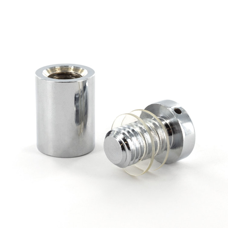 Outwater Sign Standoff 3/4" Diameter X 1" Barrel Length Polished Chrome ...