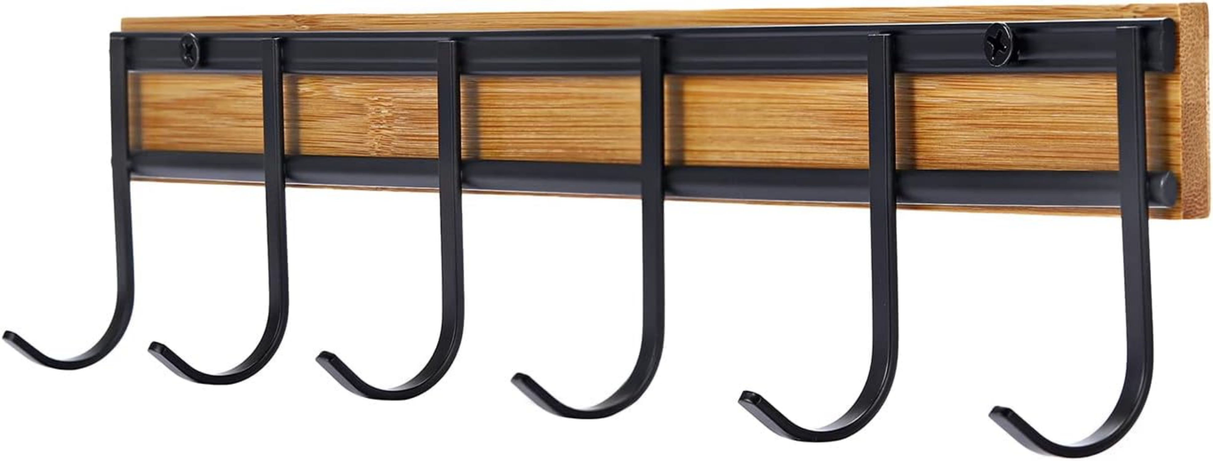 17 Stories Kitchen Utensil Rack, Wall Hooks Rack Kitchen Rail, Wall ...