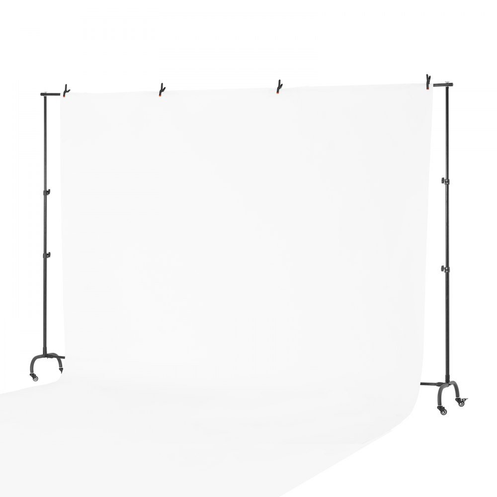VEVOR Backdrop Stand, 8.5 x 10 ft Adjustable Photo Backdrop Stand Kit ...