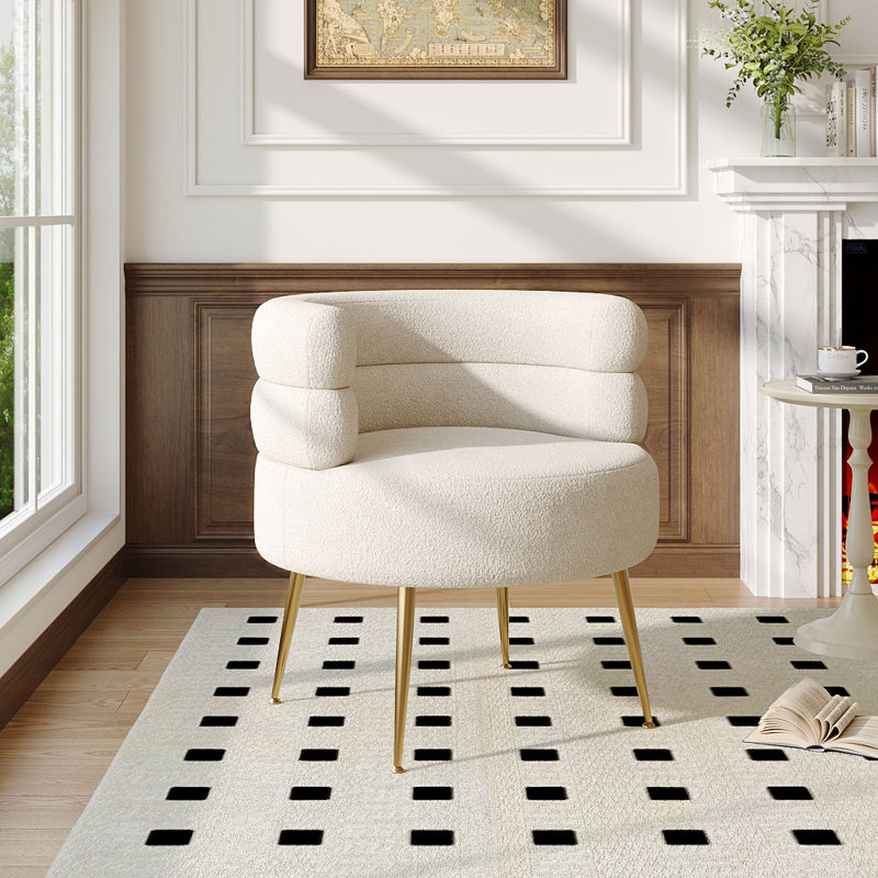 Fairmont Park Upholstered Curved Upholstered Single Sofa Accent Chair ...