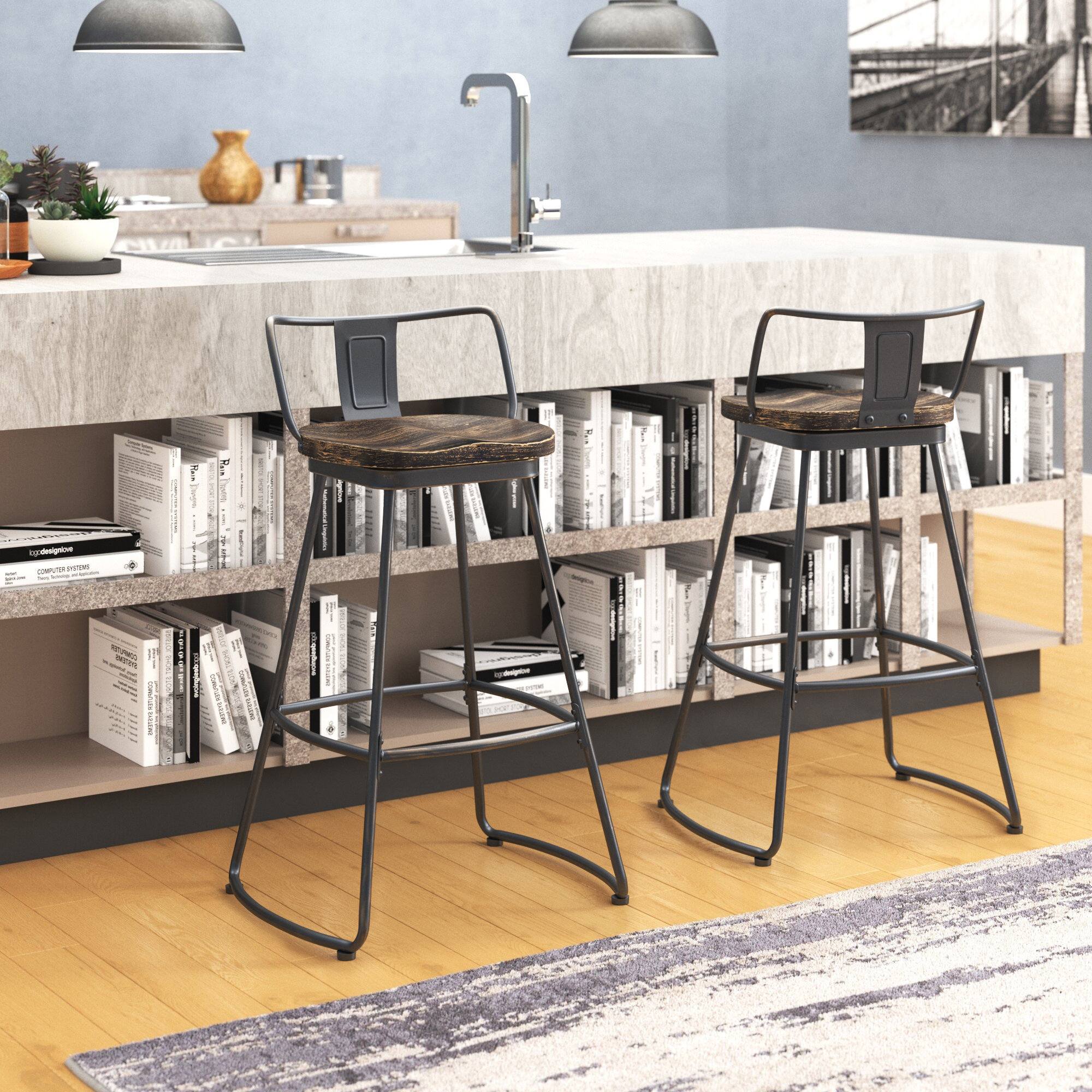 Trent Austin Design Tabouret de bar et de comptoir Durbin Musson et ...