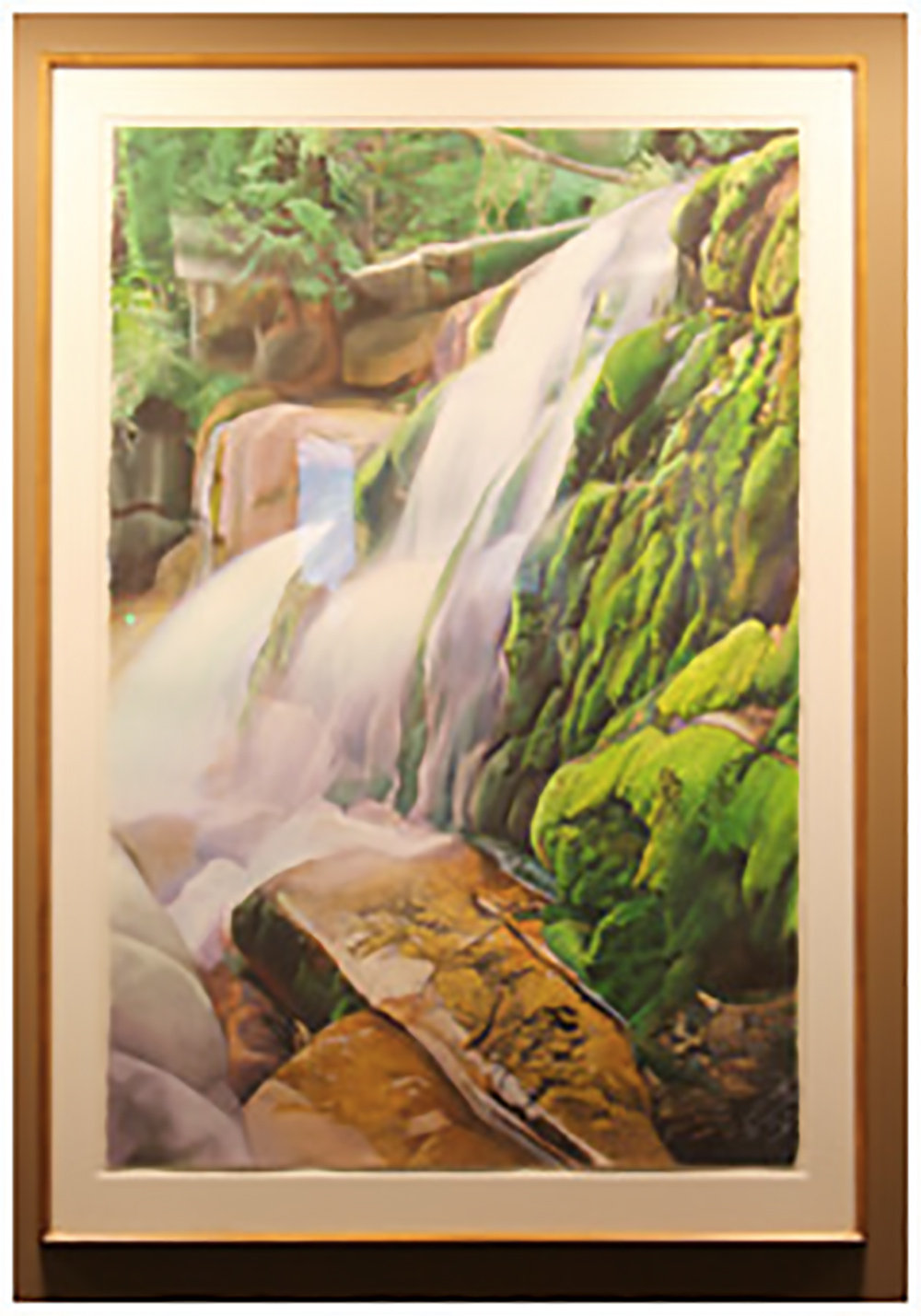 Platinum Art Group Waterfall by Marjorie Glick - Picture Frame Painting ...