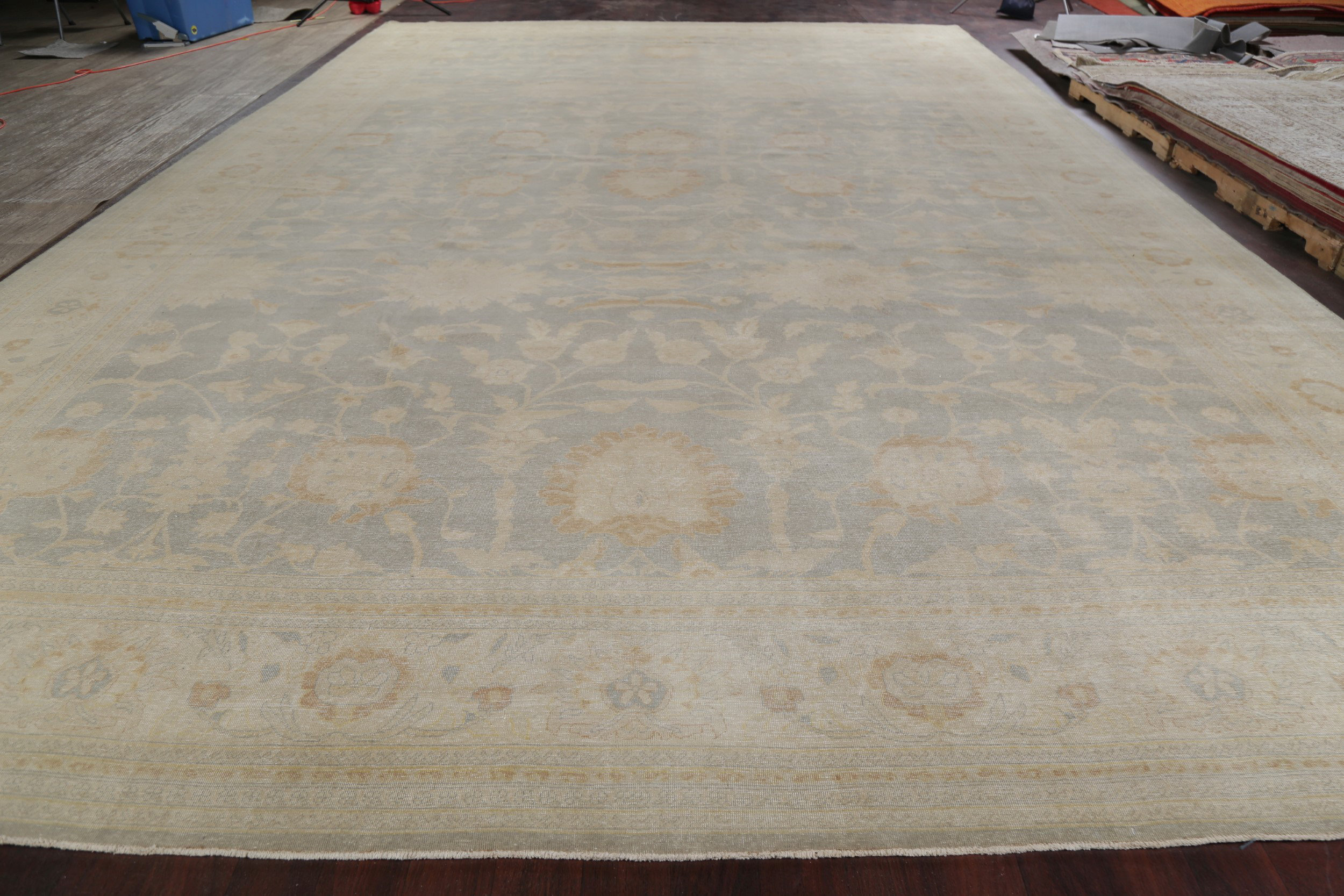 One Allium Way® One-of-a-Kind Hand-Knotted Oushak Beige 14' x 22'1 ...