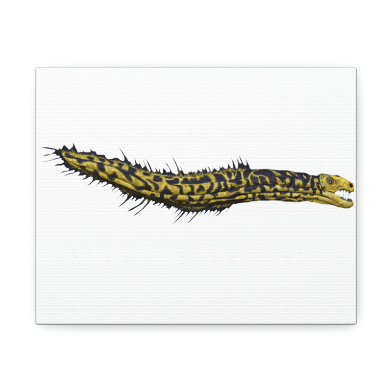 Trinx Yellow Eel - Unframed Illustration on Canvas | Wayfair