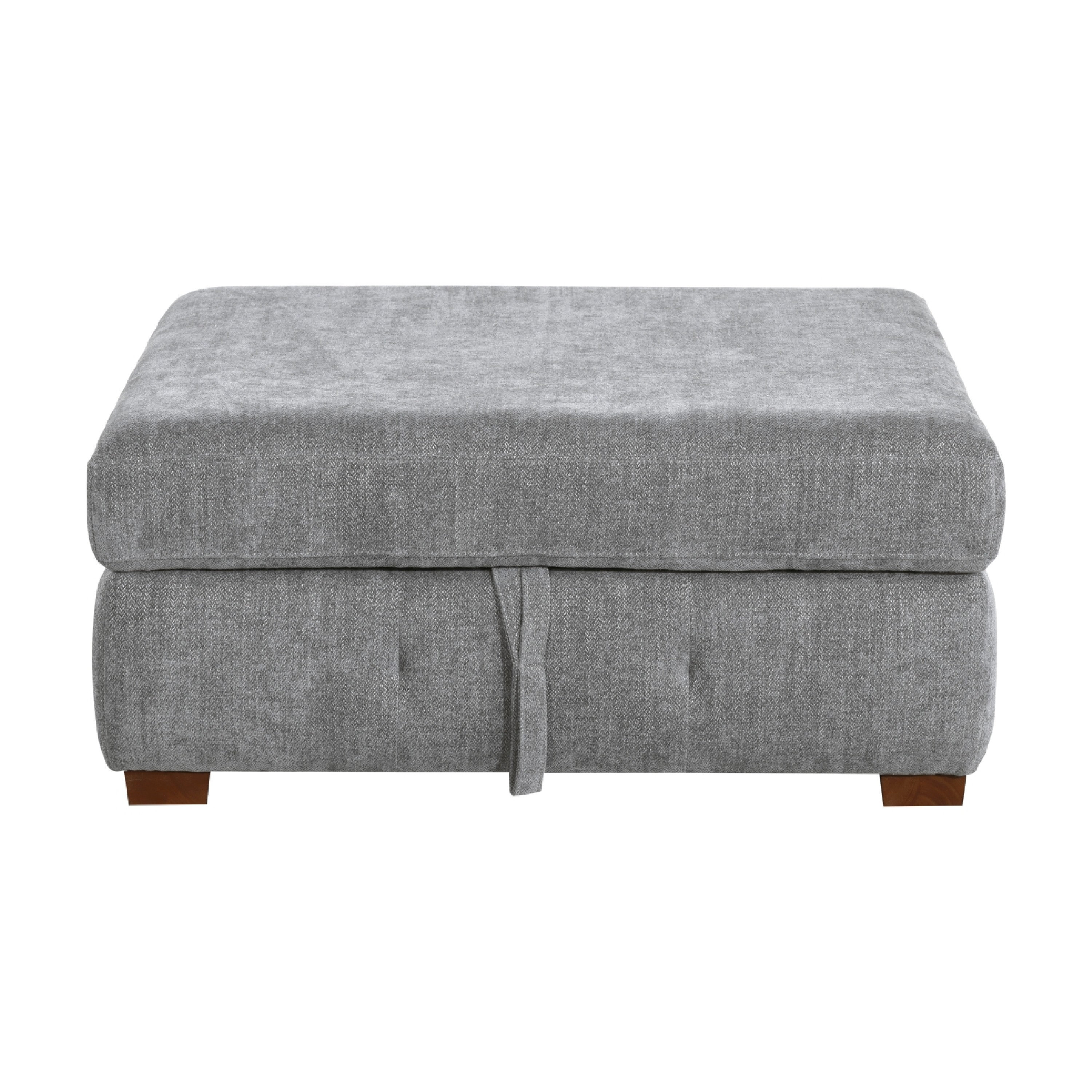 Benjara Rez Storage Ottoman, 40 Inch, Tufted Chenille Cushion | Wayfair