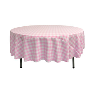 Ebern Designs Joice Round Gingham Polyester Tablecloth & Reviews | Wayfair
