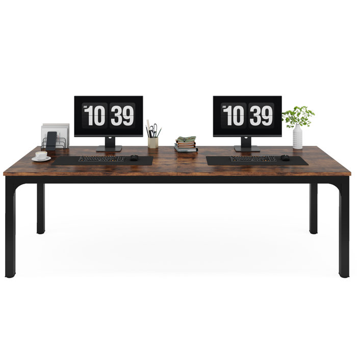Ebern Designs Pallas 78.74'' Extra Long Double Computer Desk for ...