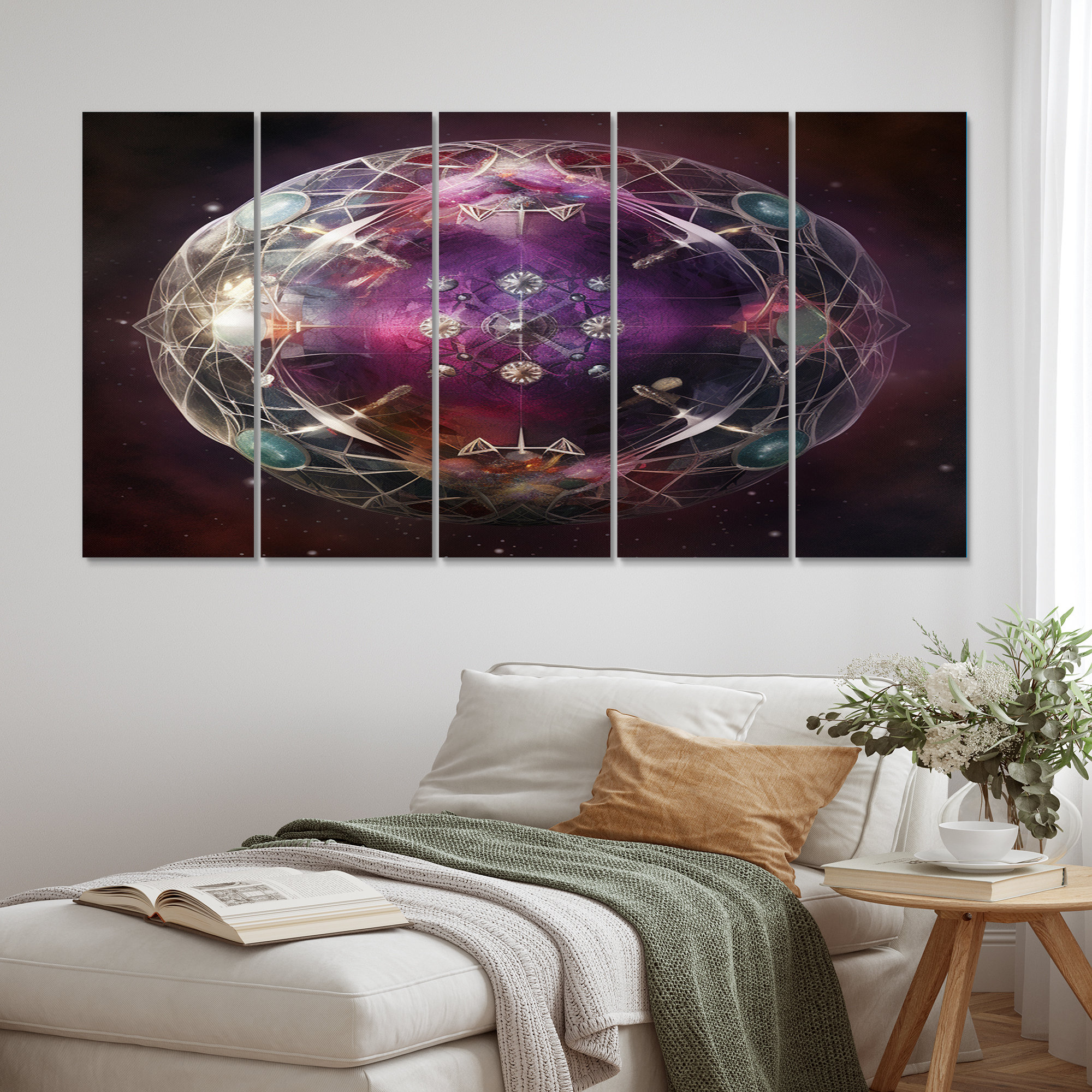 Latitude Run® Galactic Planetary Pink Sphere I 5 Pieces | Wayfair