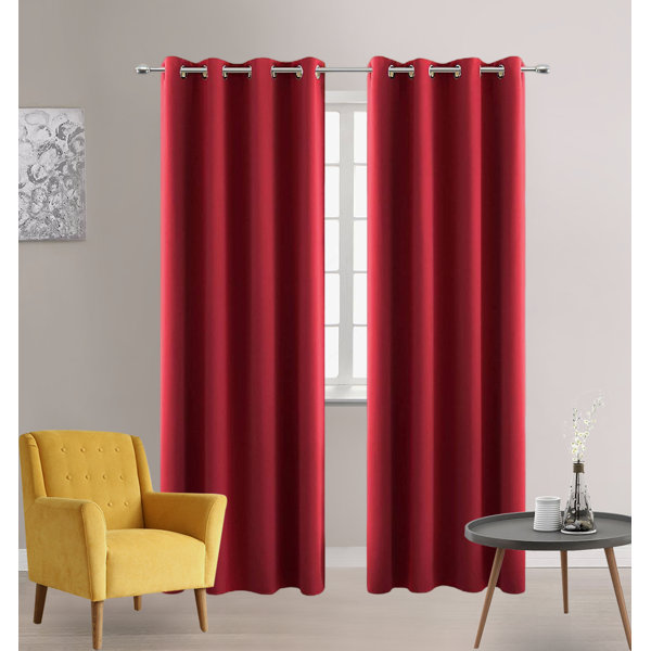 Eider & Ivory™ Talala Microfiber Solid Color Room Darkening Thermal ...