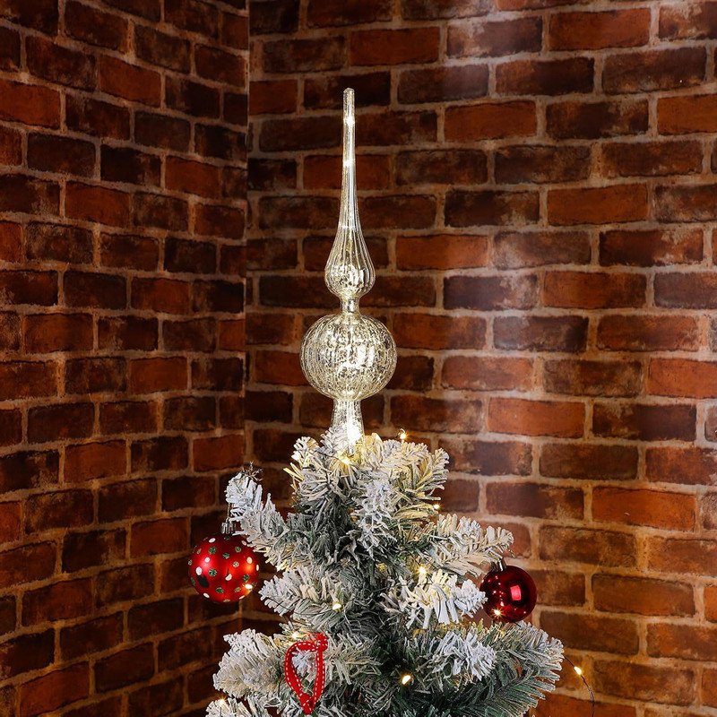 NOMBEL Christmas Tree Topper Vintage Spherical Xmas Tree Topper Mid ...