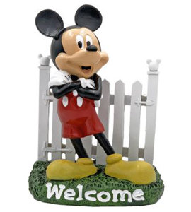Back Yard Glory Disney Mickey MouseWelcome Gate Outdoor Garden Statue ...