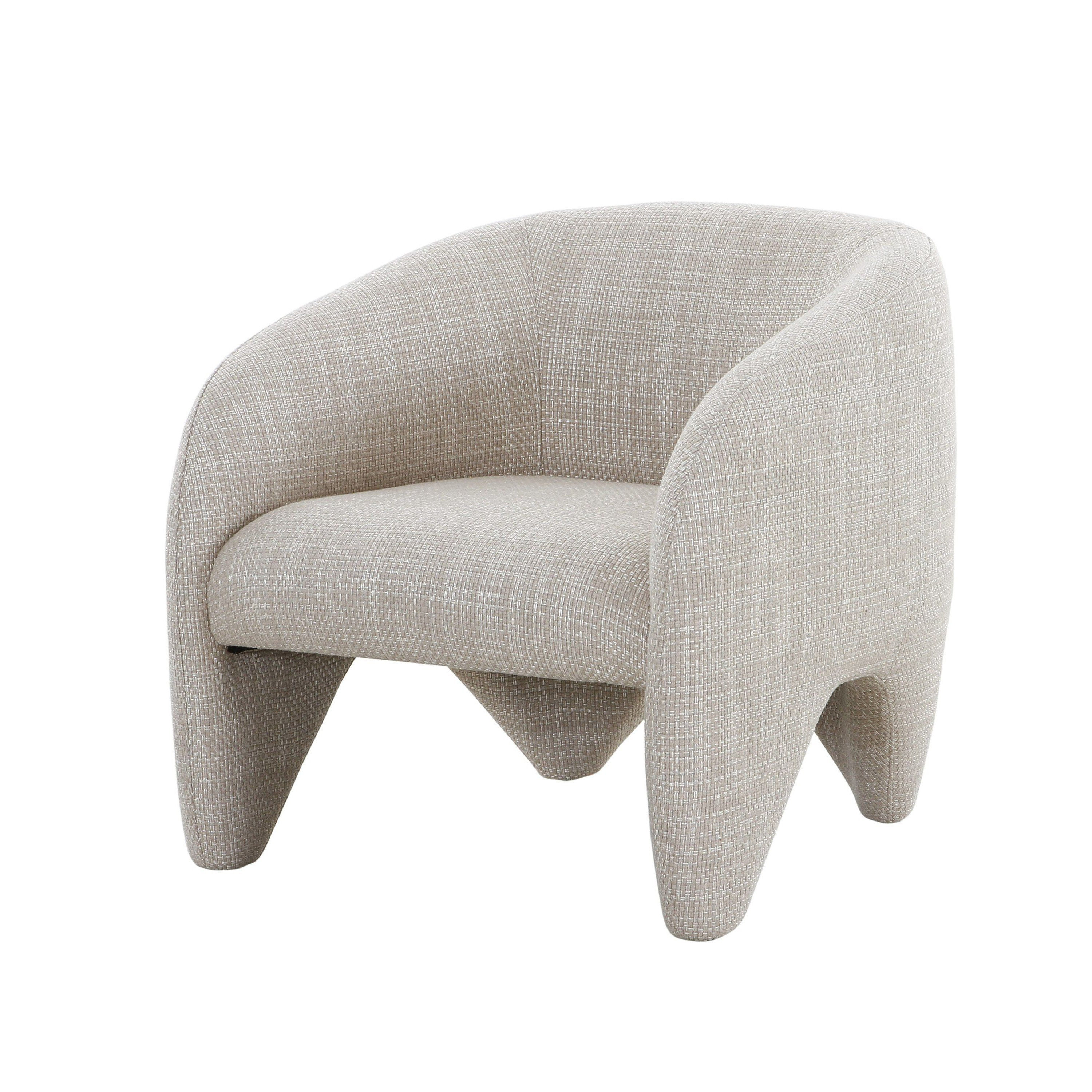 Benjara 30 Inch Accent Chair, Polyester Blend Upholstery, Curved Design ...