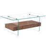 Wrought Studio™ 43.3 Inch Two - Tier Coffee Table With Transparent ...