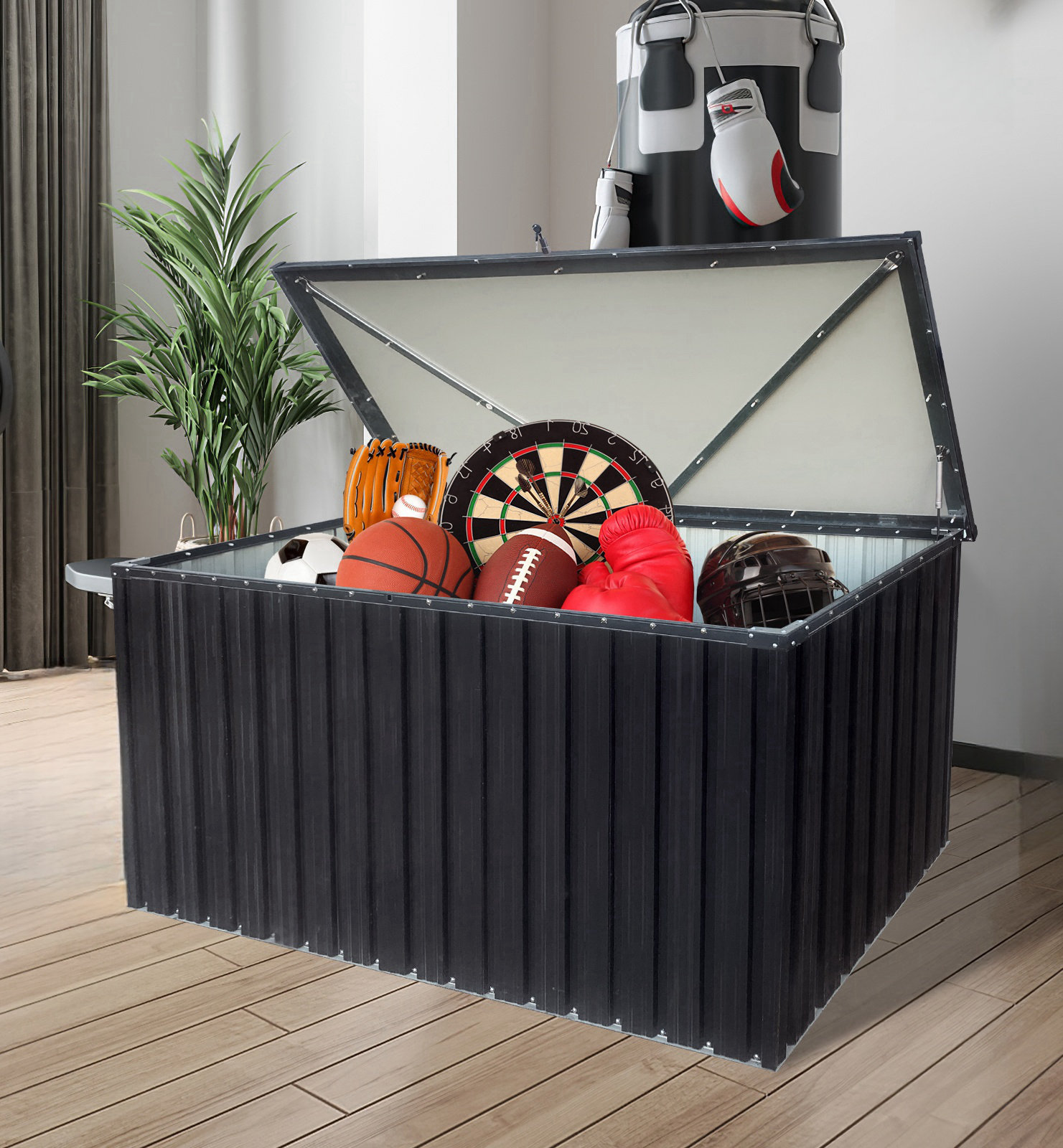 AOOLIVE 6 ft. W x 3 ft. D Metal Horizontal Tool Shed | Wayfair