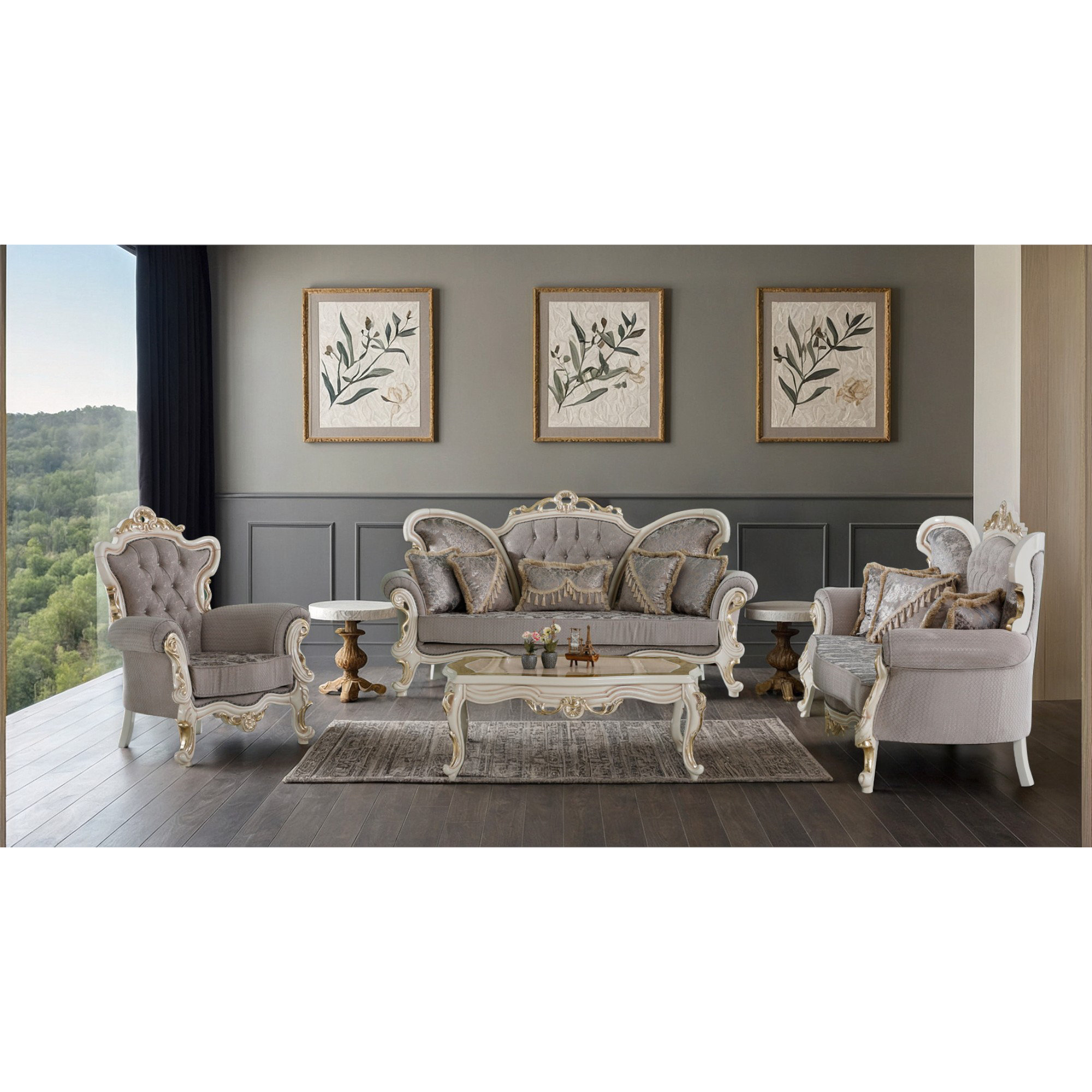 Arthooc Jolak 3 - Piece Velvet Living Room Set | Wayfair