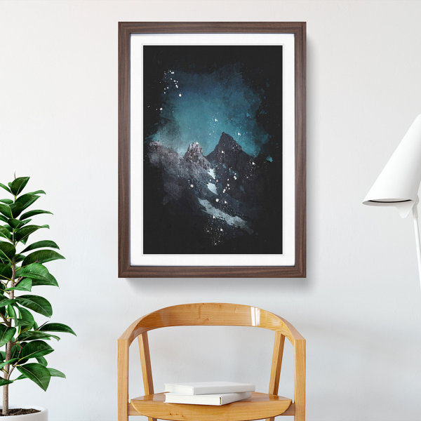 East Urban Home Light of the Moon over the Dolomites - Picture Frame ...