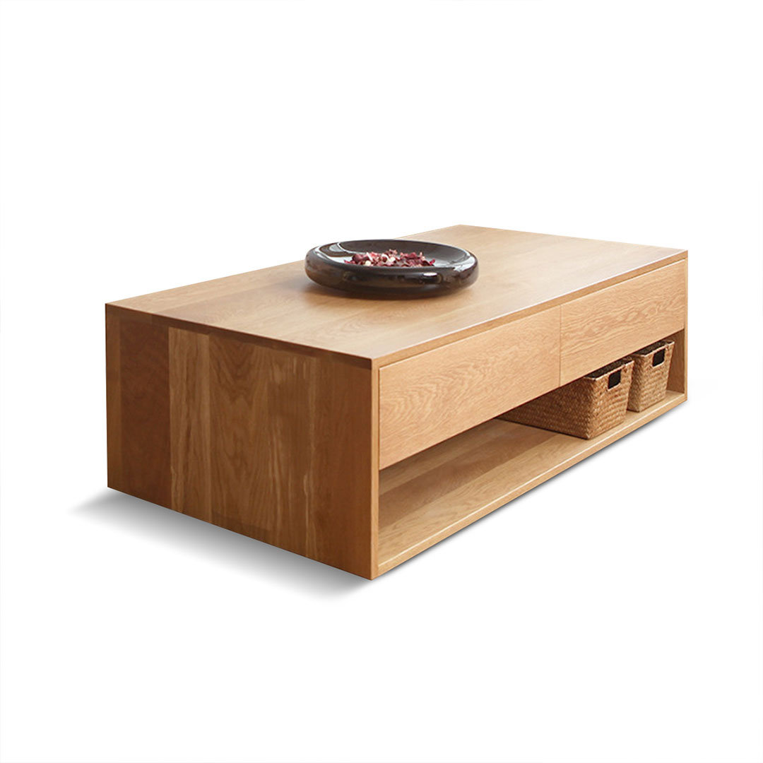 Impulse Wood Burlywood Rectangular Solid wood Coffee Table | Wayfair
