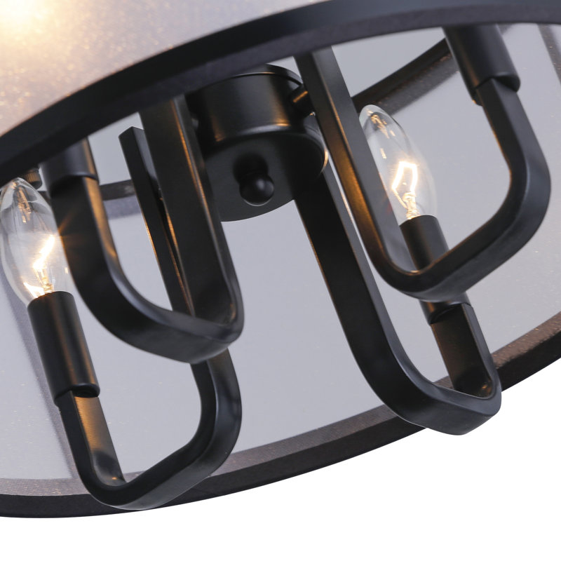 Wade Logan® Aurora 4 - Light Candle Style&Shaded Drum Chandelier ...