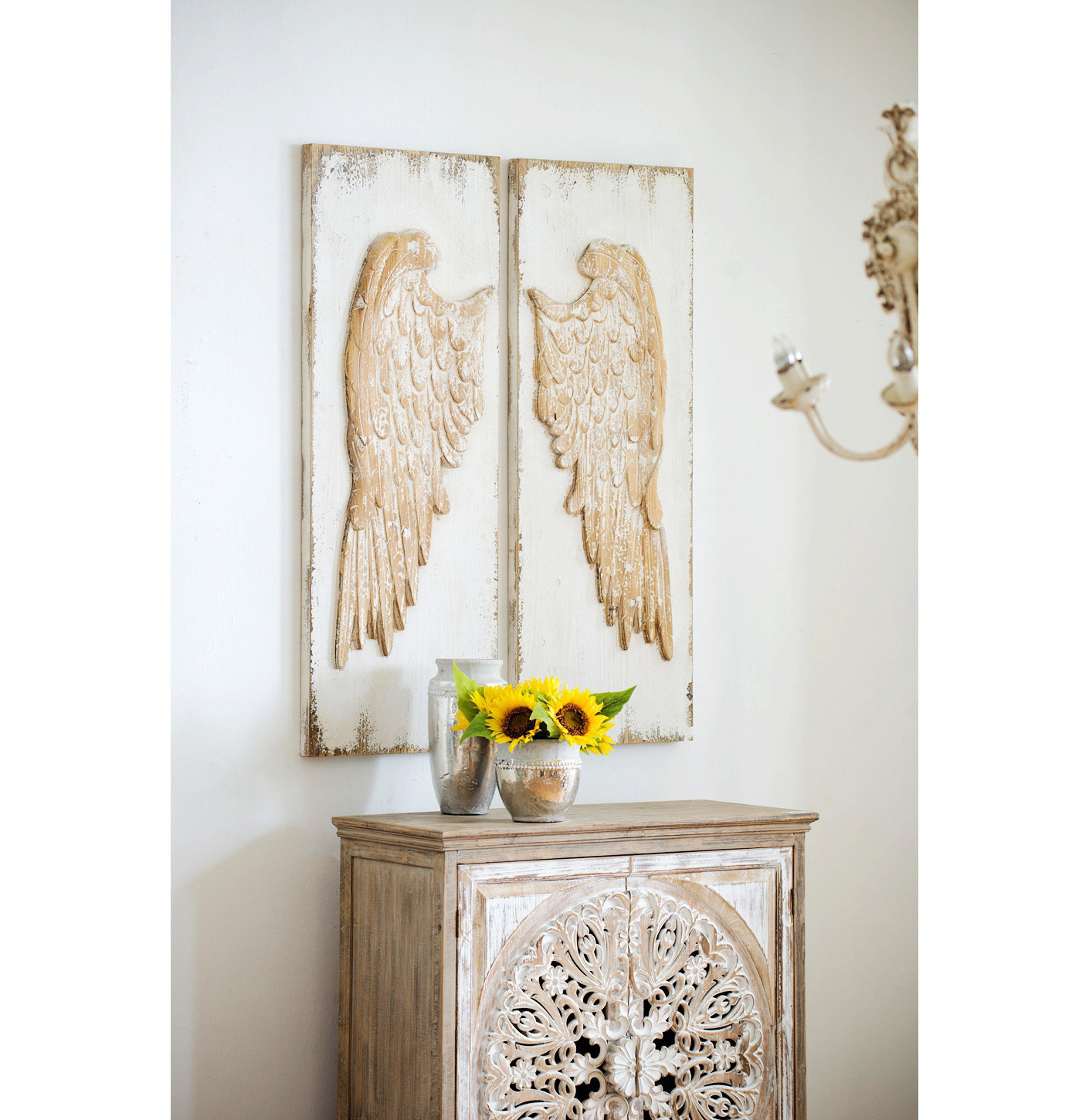 HMLIFE Set Of 2 Wing Wall Panels, Rectangle Hanging Wall Art | Wayfair