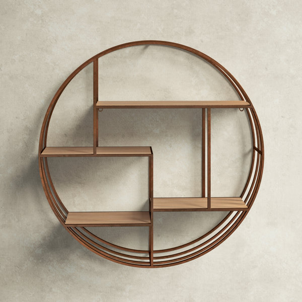 Round-metal-shelf | Wayfair