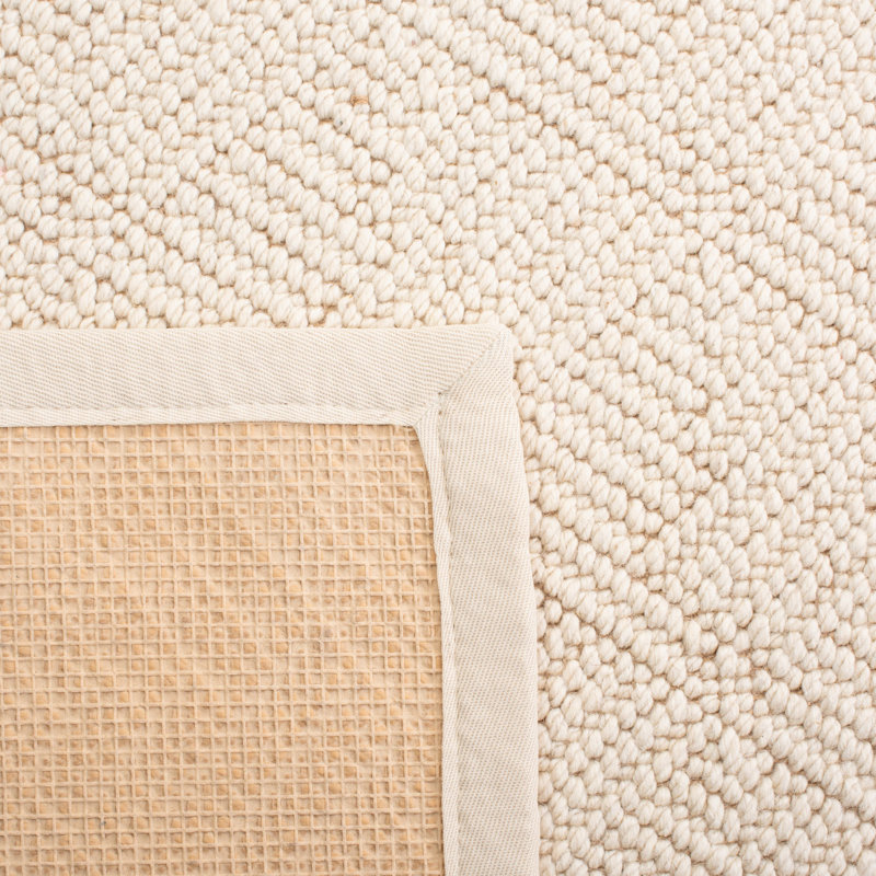 Highland Dunes Woodmansee Natural Fiber Flat Weave Wool & Jute Rug ...