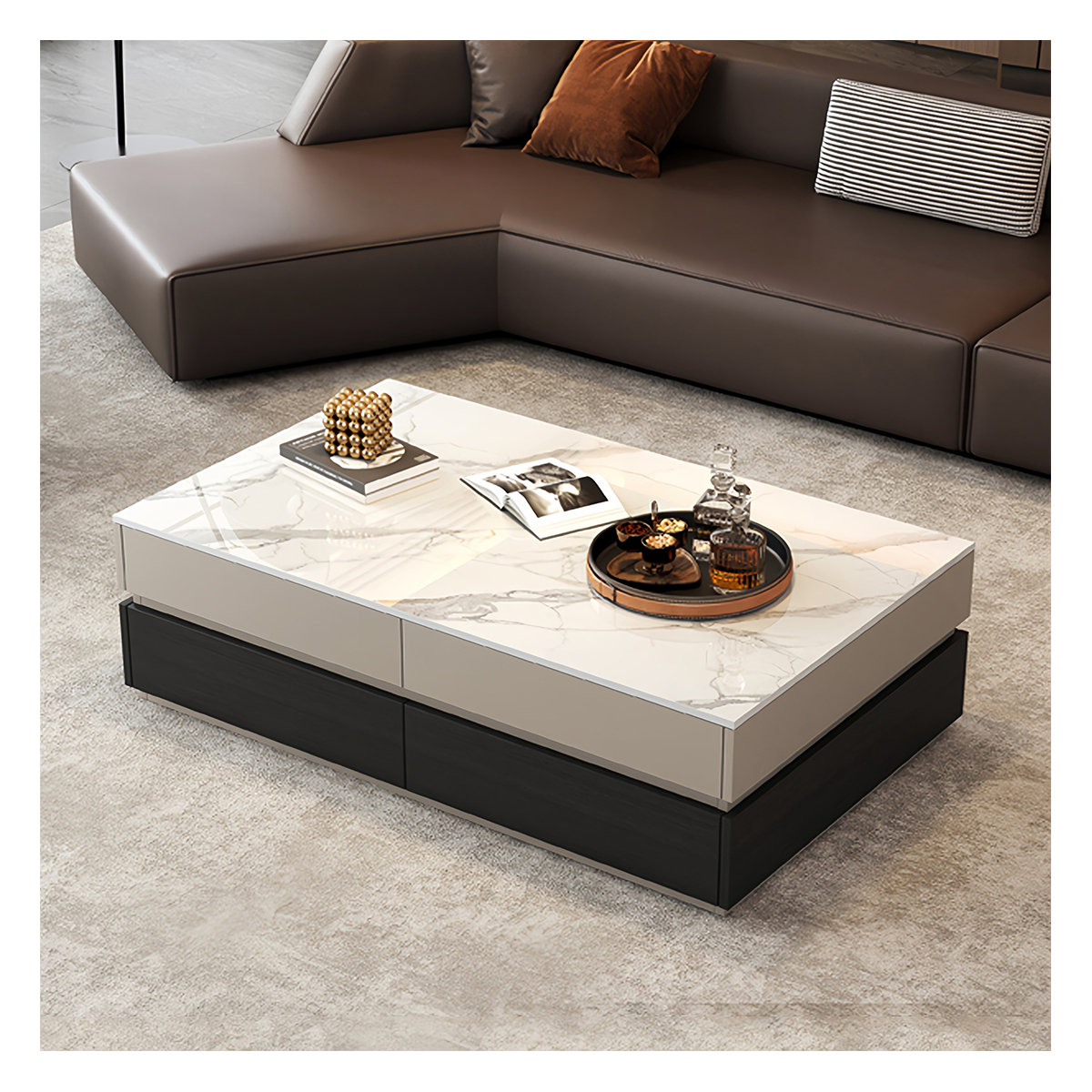 Trentastic Trails Simple rectangular rock table | Wayfair