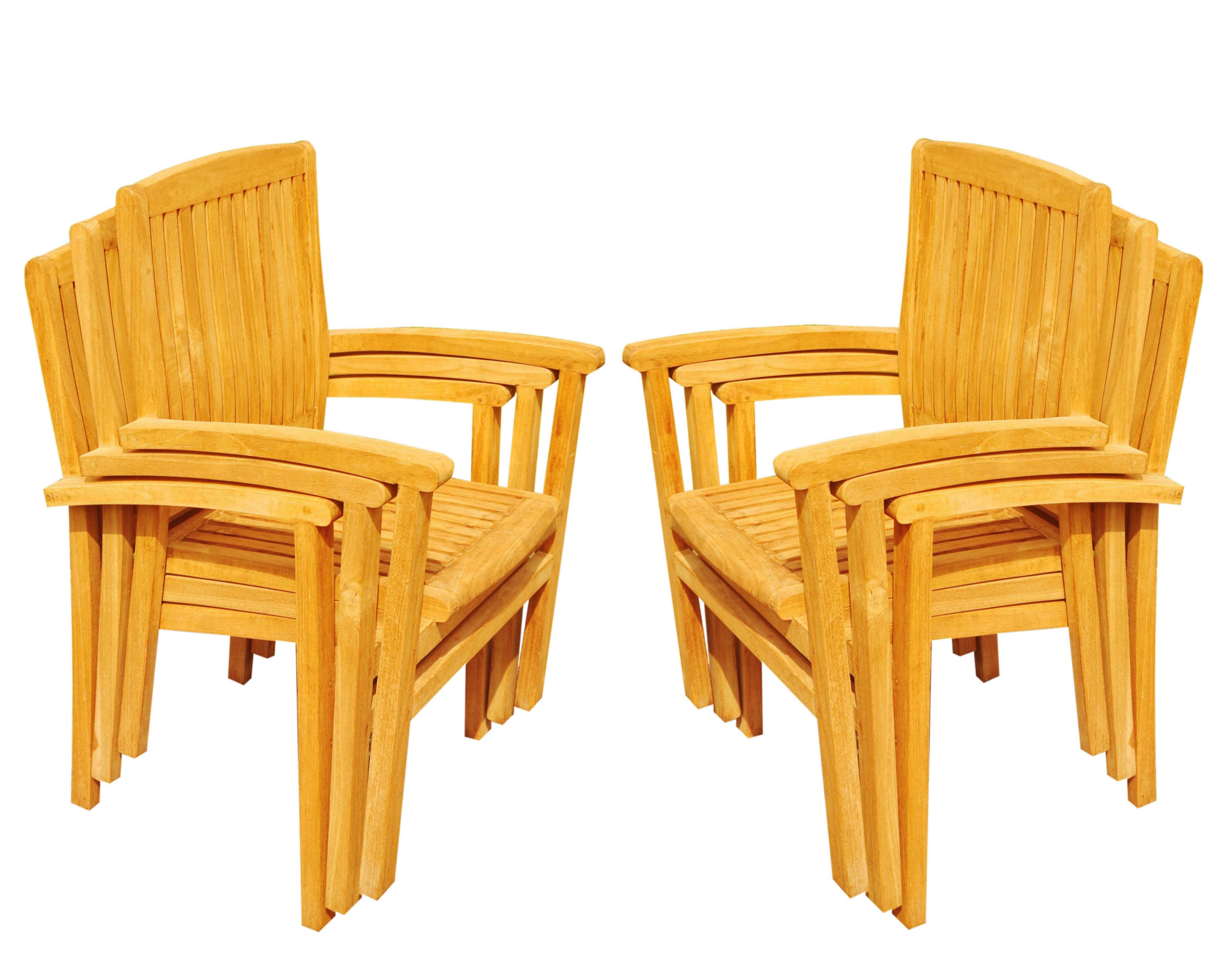 Teak Smith Chaise de patio Wave - Wayfair Canada
