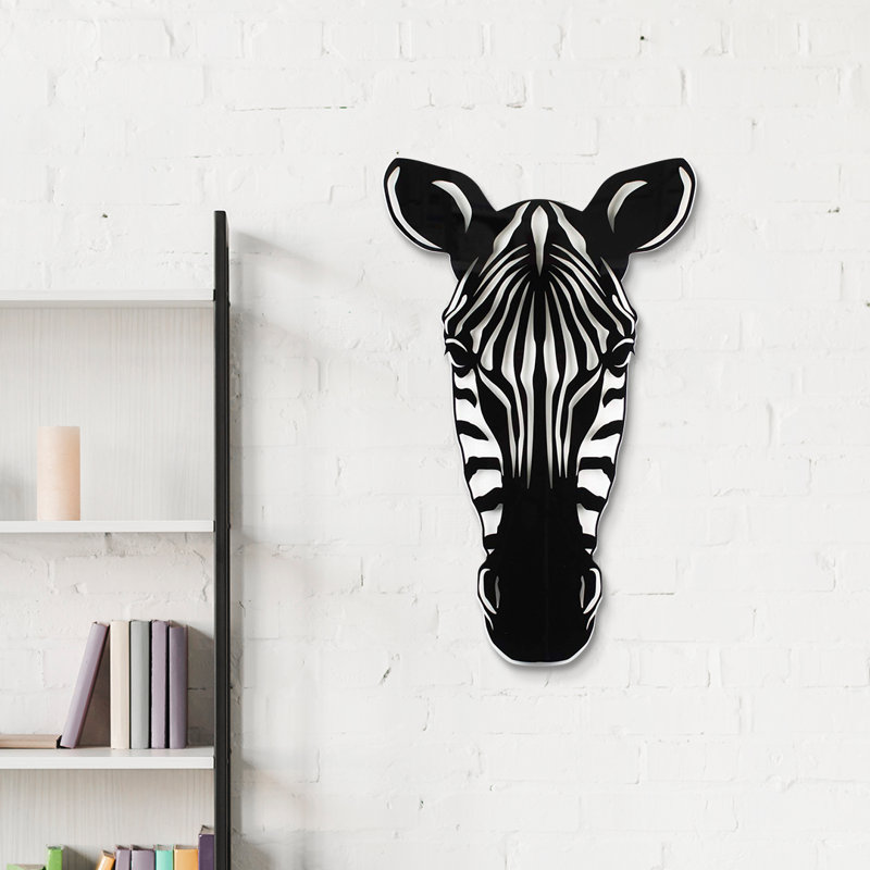 Zoomie Kids Modern Zebra Safari Wall Art | Wayfair
