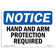 SignMission Hand and Arm Protection Required Sign | Wayfair