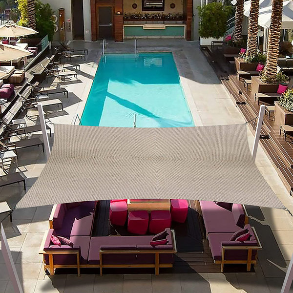 Covers & All Square Outdoor Sun Shade Sail Canopy, Residential ...