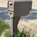 Architectural Mailboxes Gentry All-in-One Post Mounted Mailbox ...