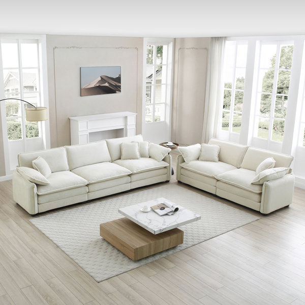White Living Room Sets You'll Love | Wayfair