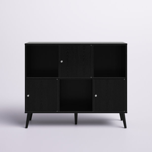 Wade Logan® Storage Cube Organizer Sideboard Console Table with 3 ...