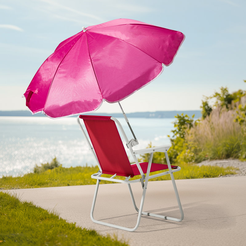 George Oliver Metal Folding Beach Chair(Set Of 1) | Wayfair