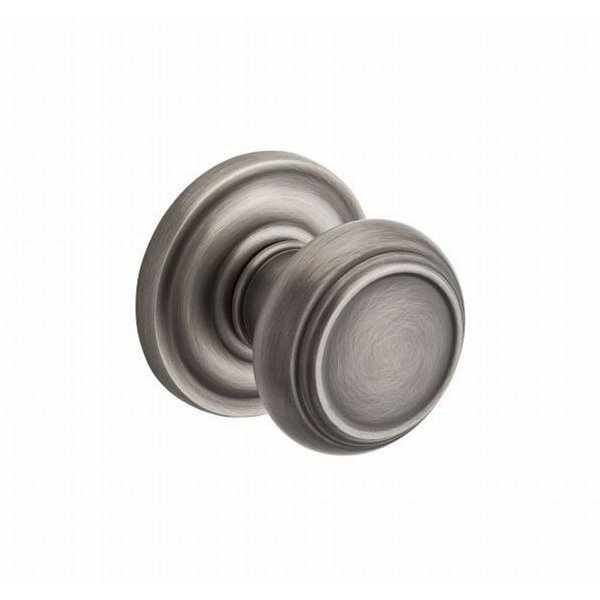 Baldwin Traditional Single Dummy Door Knob with Traditional Round Rose ...