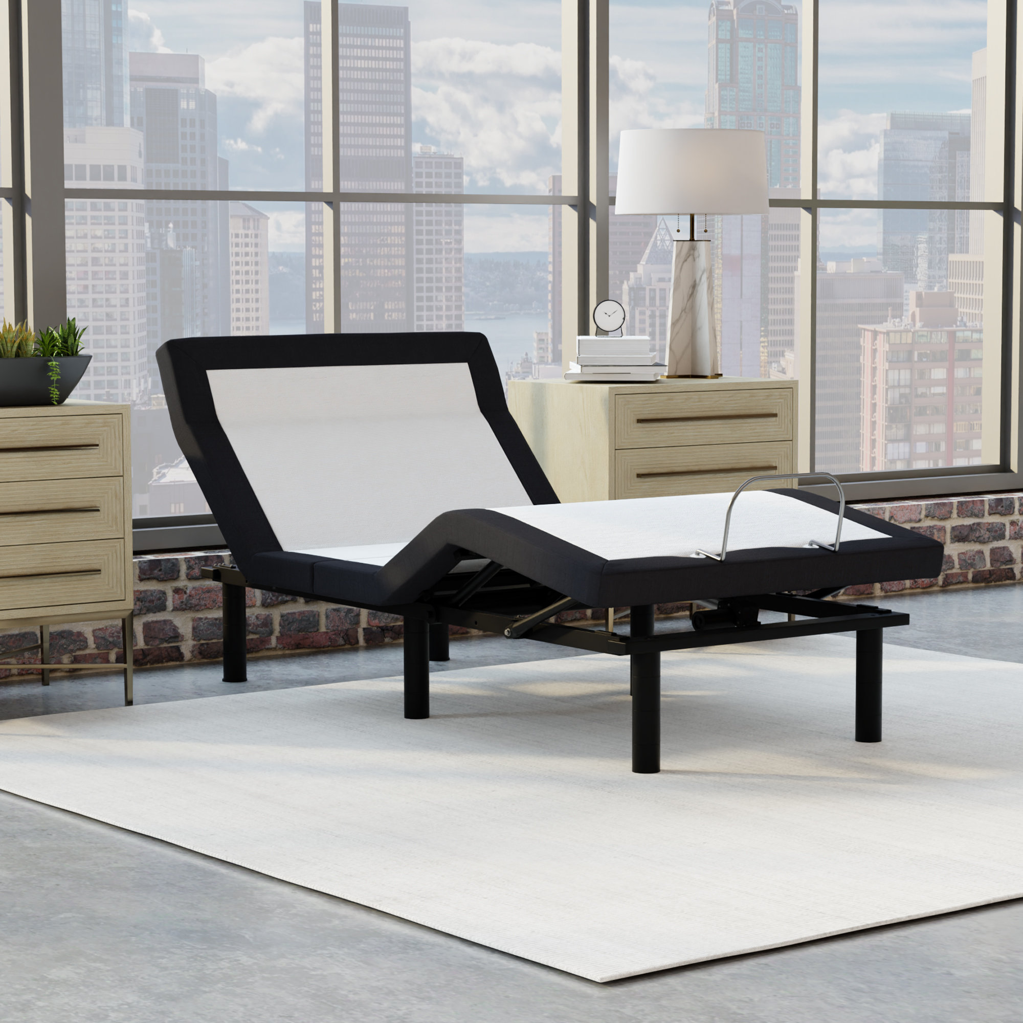 Blissful Nights Adjustable Base with Wireless Remote and Pillow-Tilt ...