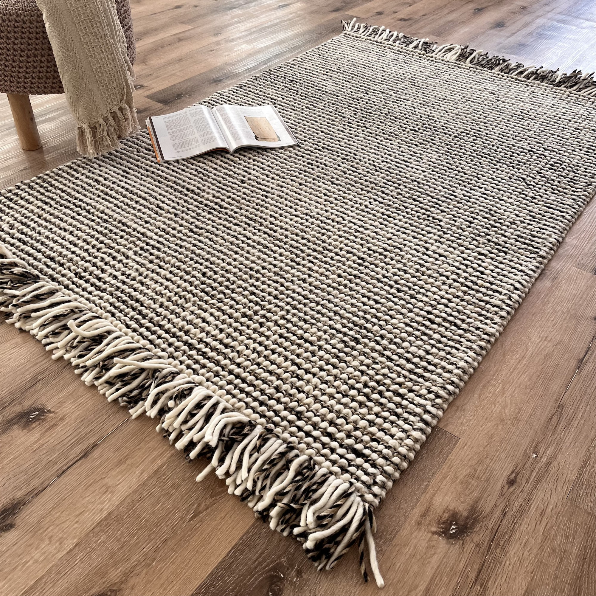 Union Rustic Rectangle Damia Wool Area Rug | Wayfair