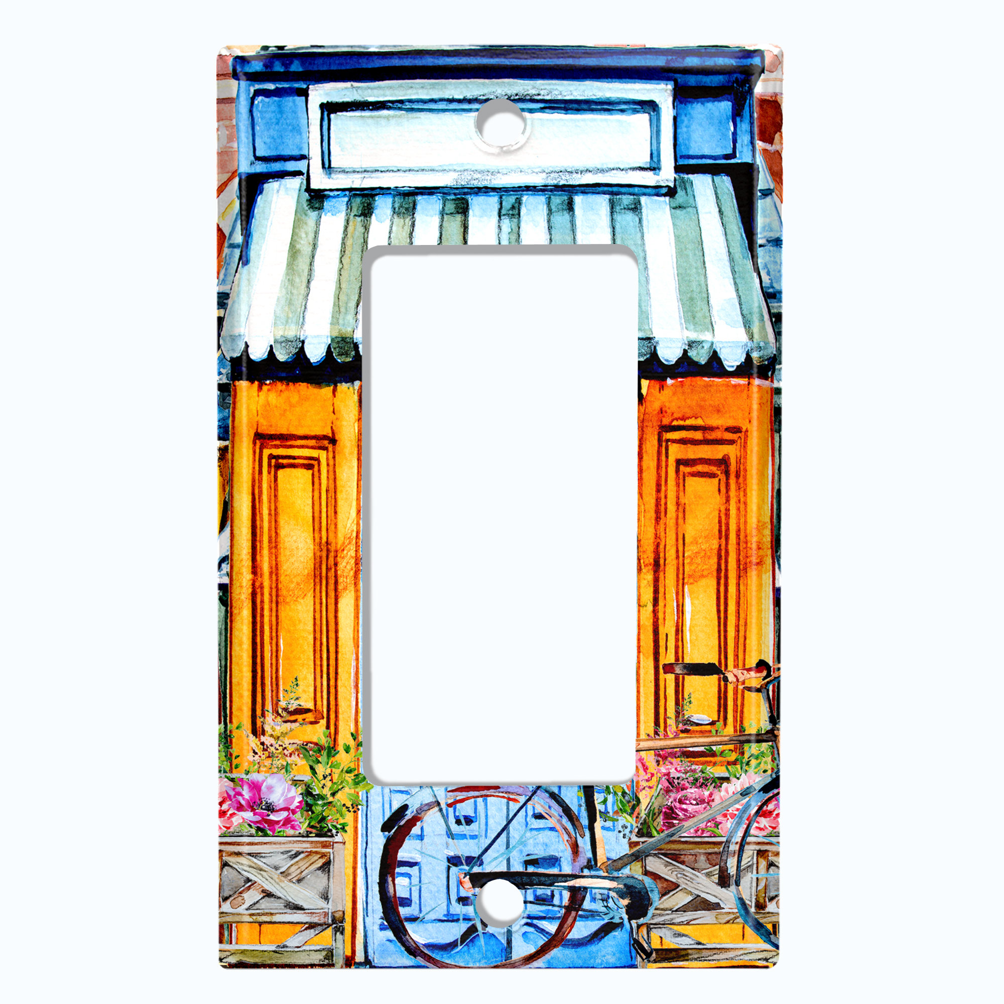 WorldAcc Metal Light Switch Plate Outlet Cover (Coffee Shop Bakery Cafe ...