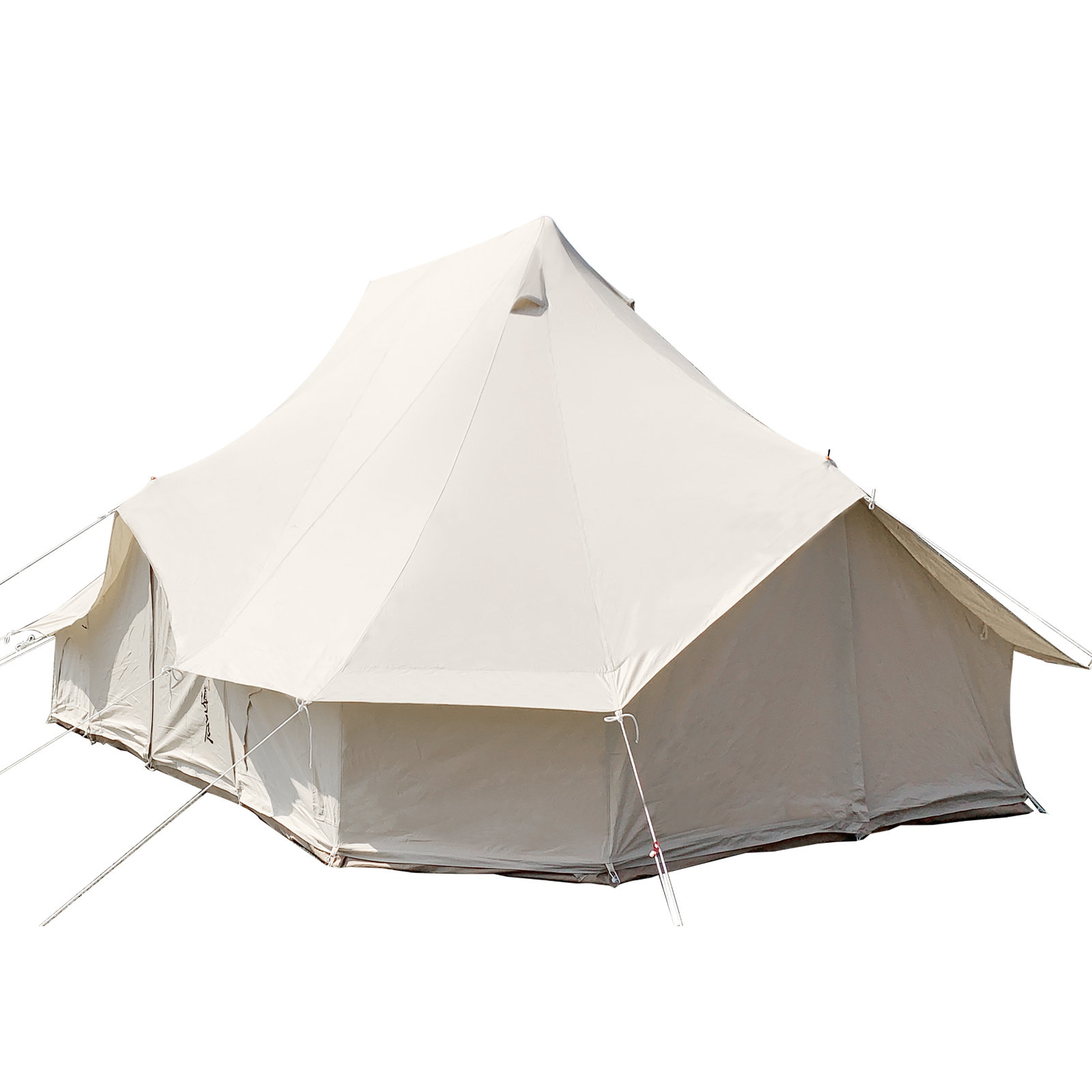 VEVOR Bell Tent, 19.7 ft. in Dia. Breathable Canvas Yurt Tent & Reviews ...