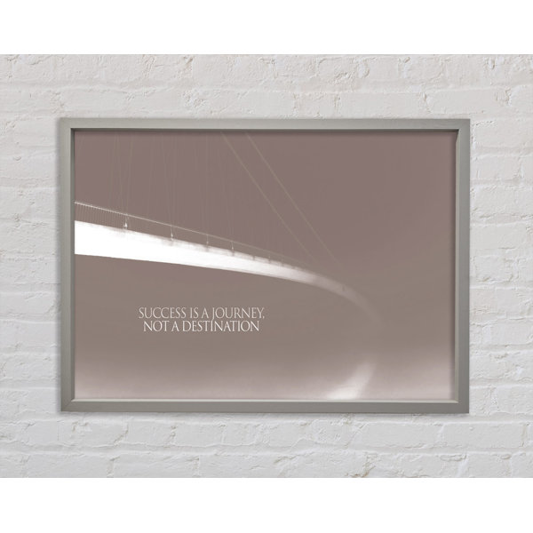 Bright Star Success Is A Journey Beige - Single Picture Frame Art ...