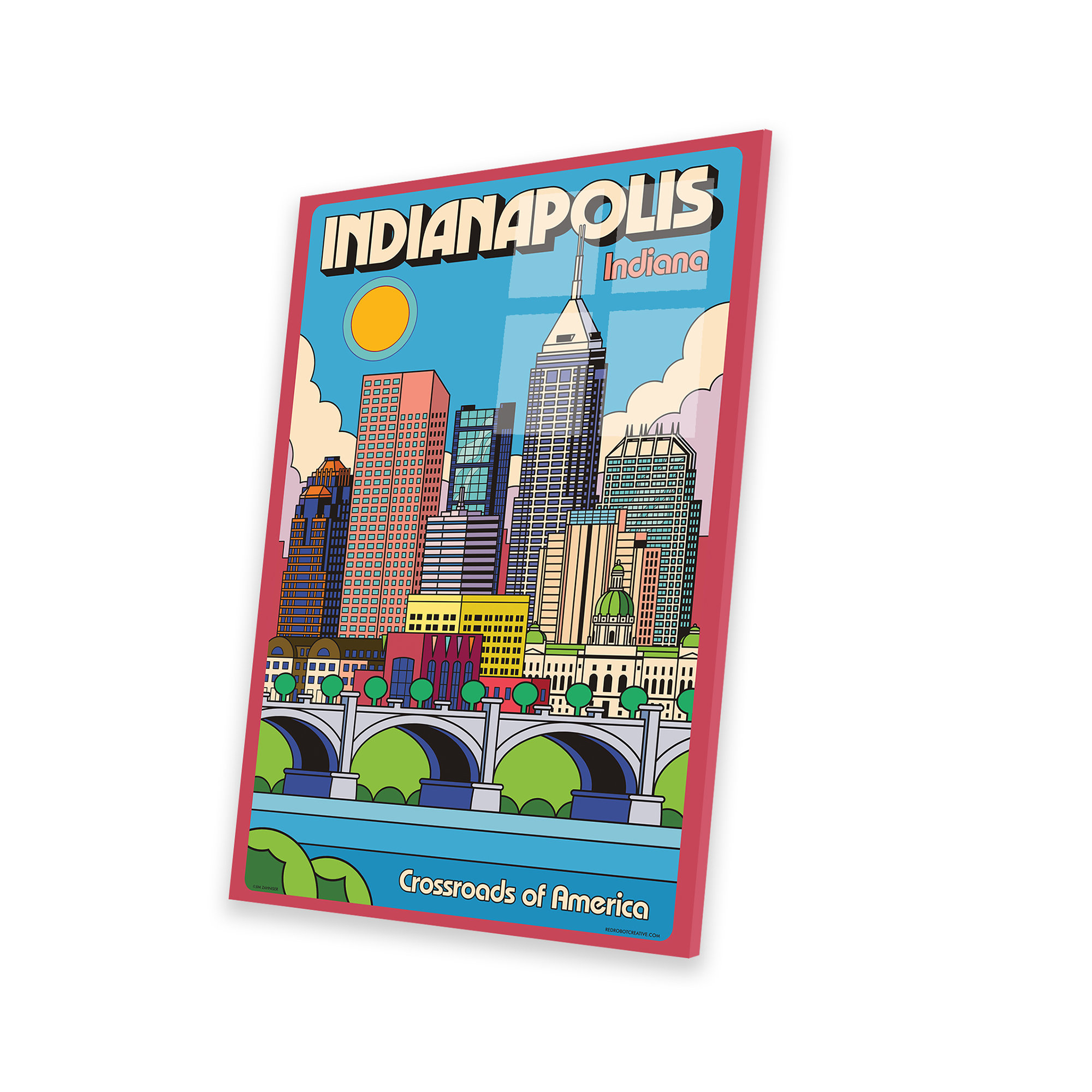 Winston Porter " Indianapolis Pop Art Travel Poster " by Jim Zahniser ...
