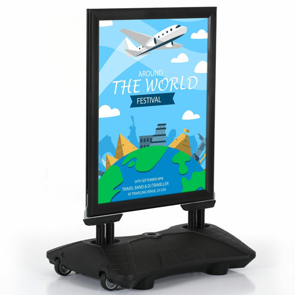 MT Displays WindPro Weather and Wind Resistant Outdoor Pavement Curb ...