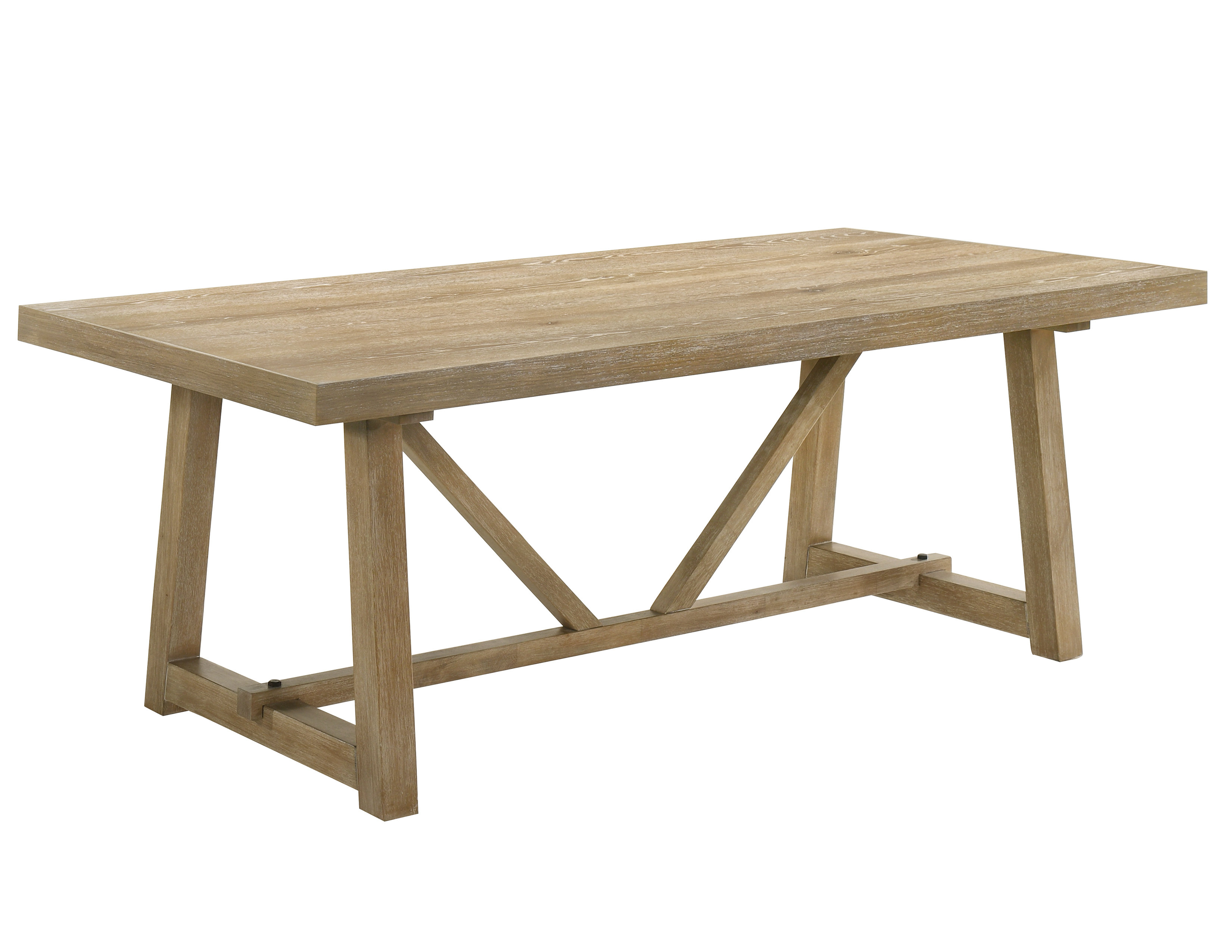Dovecove 84 Inch Kepler Driftwood Rectangular Dining Table | Wayfair